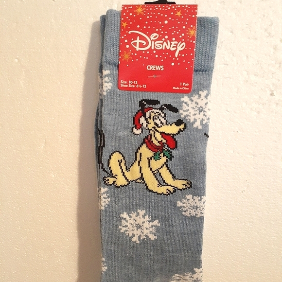 Disney | Underwear & Socks | Disney Pluto Mens Crew Socks New | Poshmark